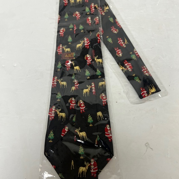 Accessories | Christmas Santa And Reindeer Necktie | Poshmark